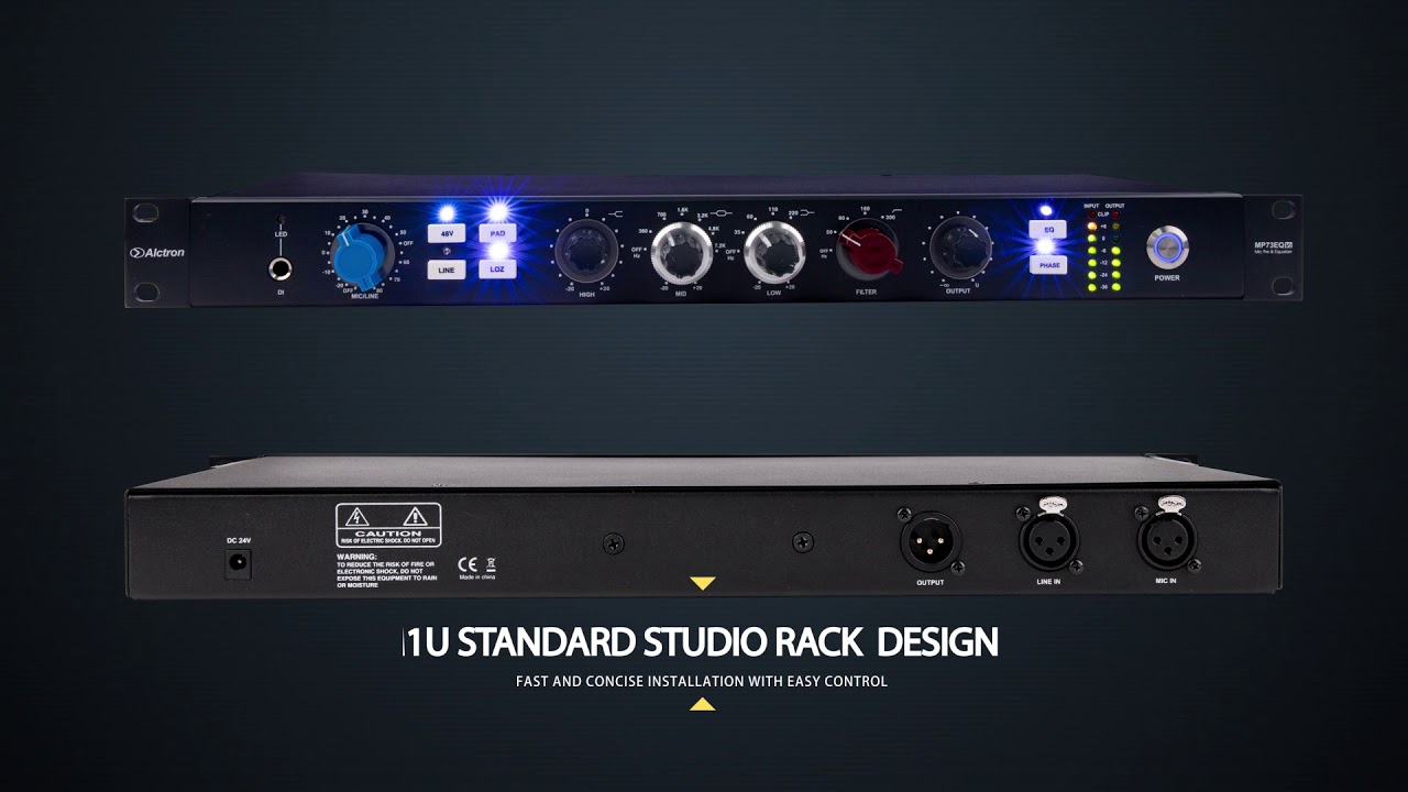 Alctron MP73EQV2 mic amp with EQ function - YouTube