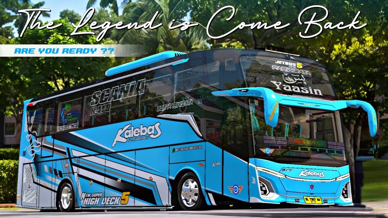 RILIS MOD BUSSID TERBARU JETBUS 5 KALEBAS YAASIN | LIVERY JB5 KP ...