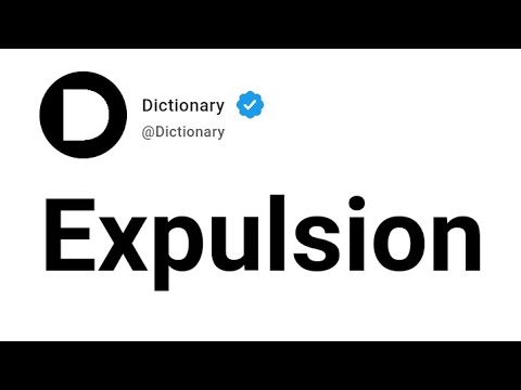Expulsion Meaning In English - YouTube
