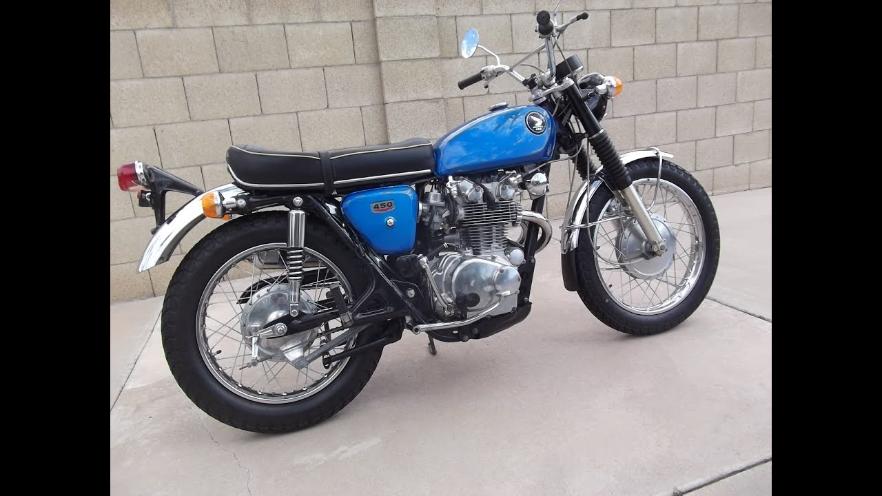 1968 Honda CL450 Cold Start - YouTube