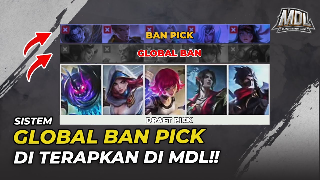 AKHIRNYA!! SISTEM GLOBAL BAN PICK DI TERAPKAN DI MDL ID SEASON 6🔥🔥 ...