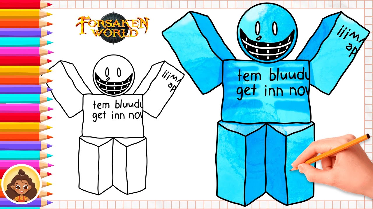 How to Draw Bluudud | from Forsaken - YouTube