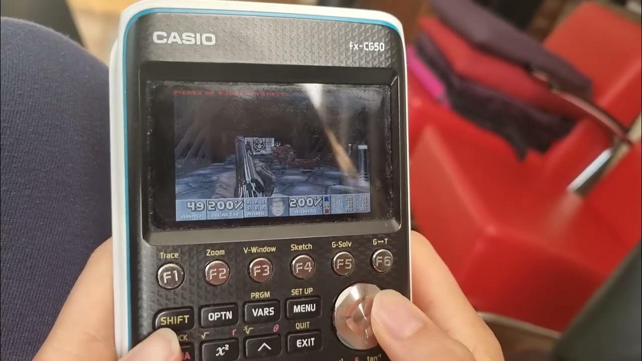 Doom on a Casio FX-CG50 calculator - YouTube