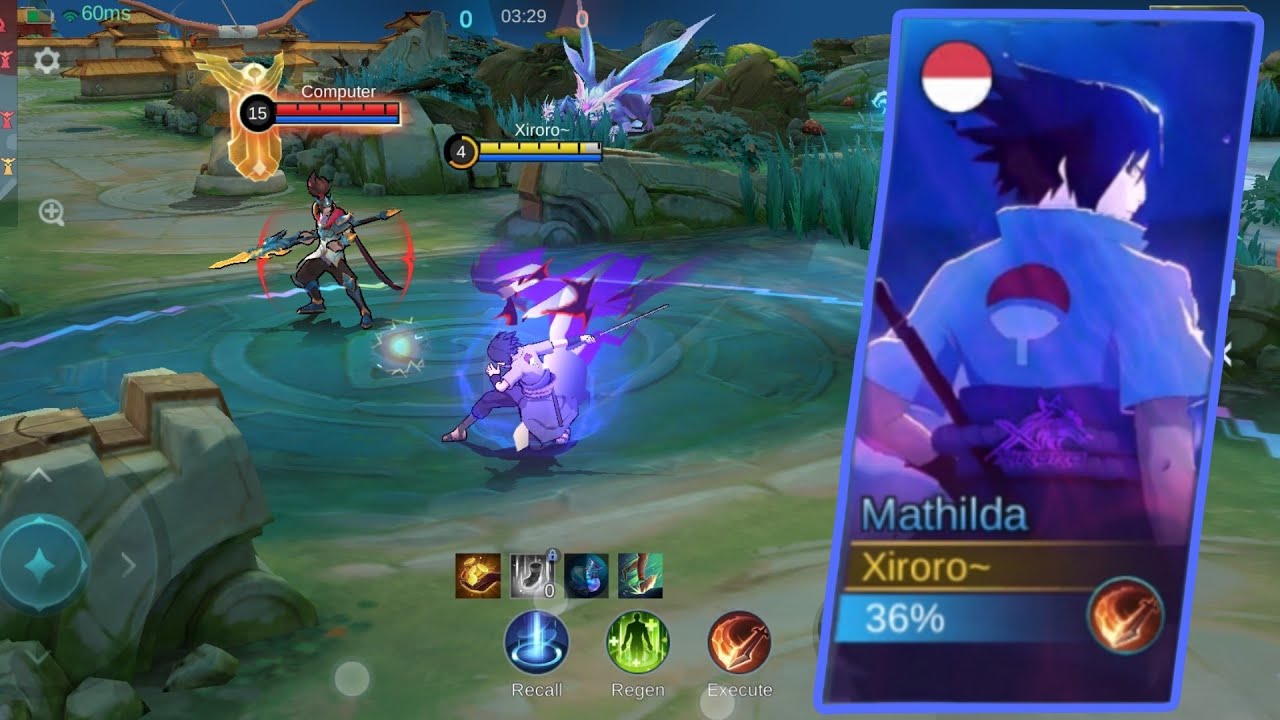 Script Custom Skin Mathilda X Sasuke Full Effect - YouTube