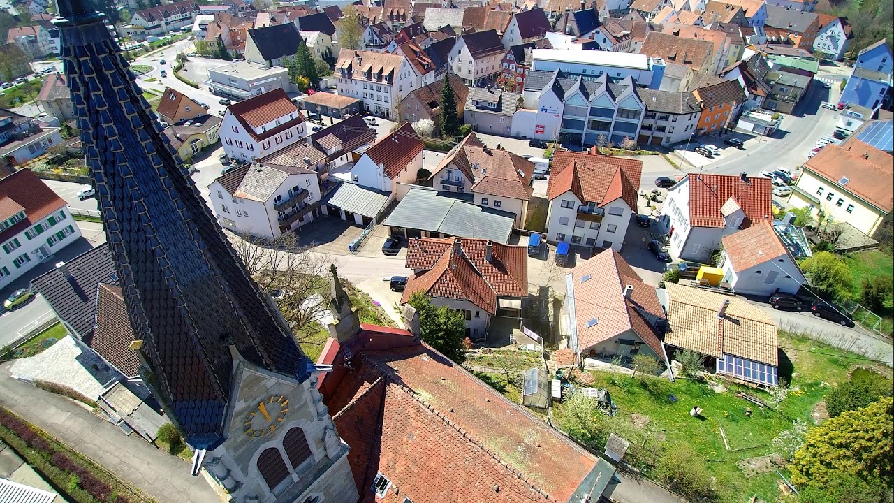 Messkirch Evangelische Kirche von oben - YouTube