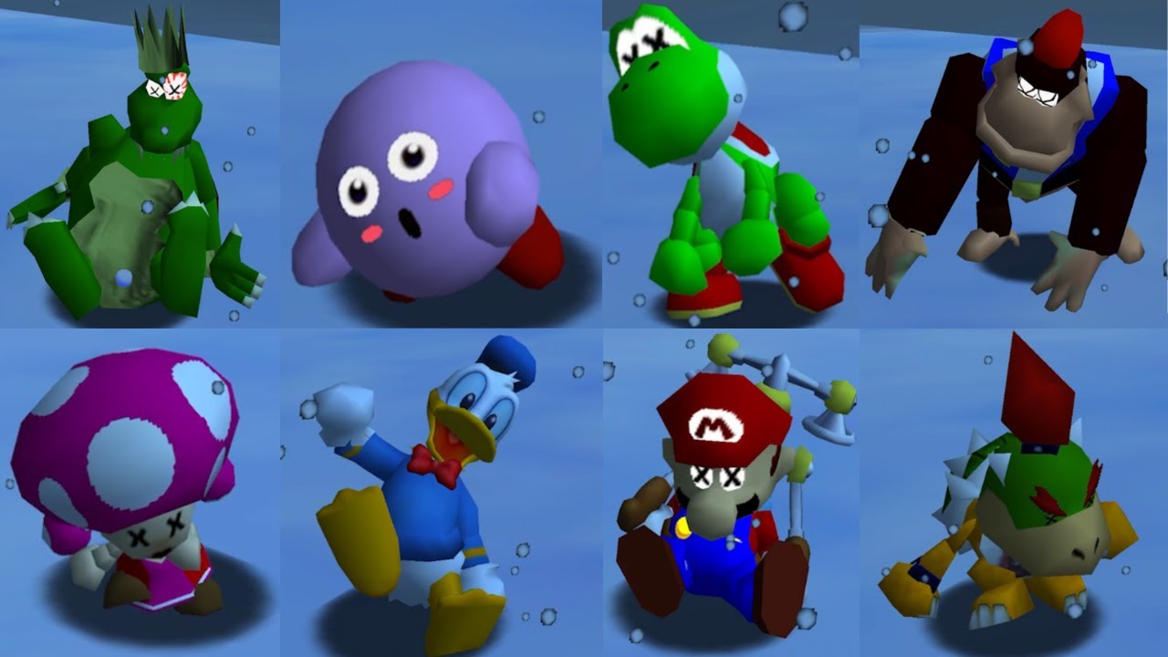 All Characters defeated by Snow in Super Mario 64 - YouTube