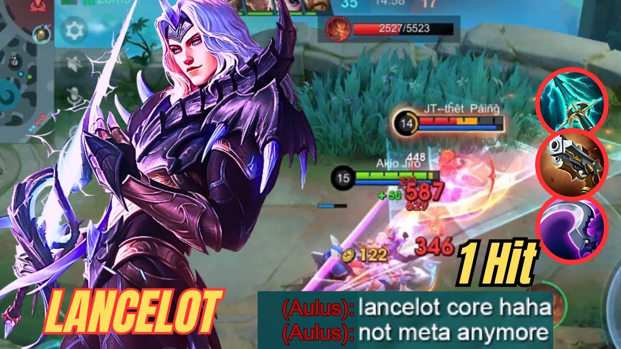 LANCELOT BEST BUILD AND EMBLEM IN SOLO RANK GAMEPLAY 2024. #mlbb # ...