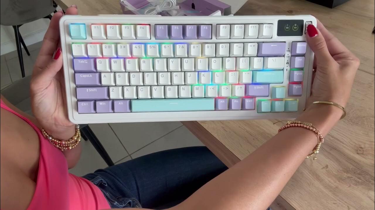 💜 Creamy Keyboard: BOYI C75Pro Mechanical Keyboard - YouTube