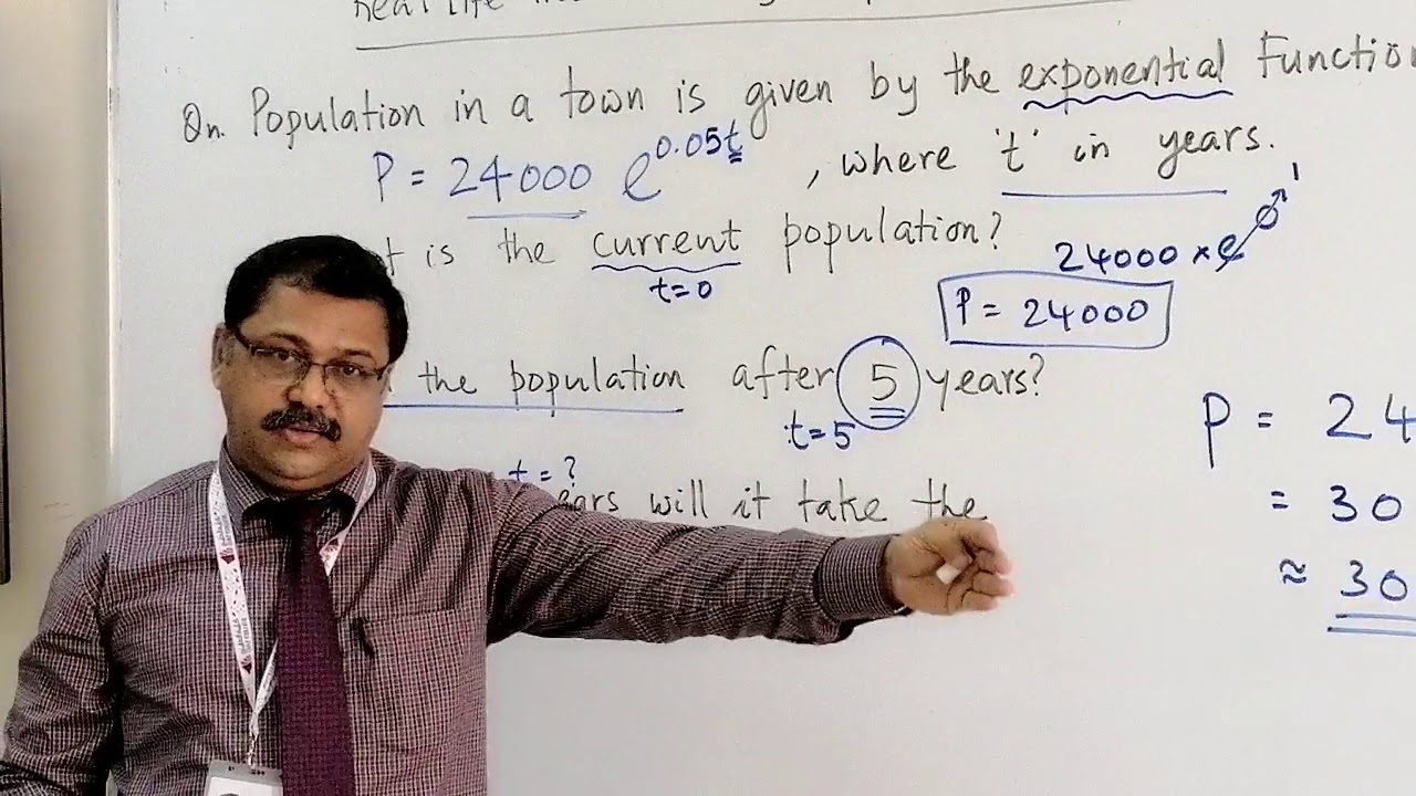 Solving Real Life Problems in Exponential Growth - YouTube