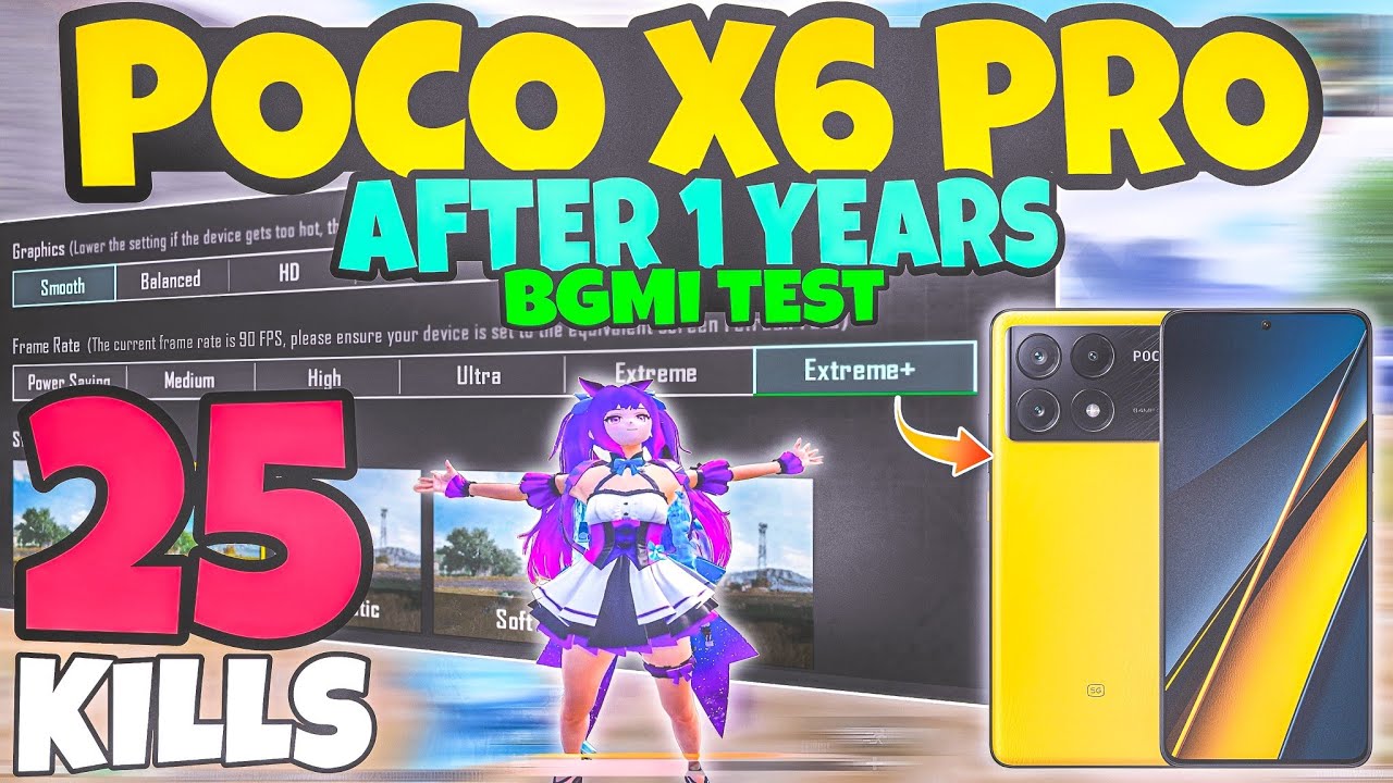🔥Poco X6 Pro 5G : BGMI 90fps Test on Fps Meter | Poco X6 Pro Pubg ...