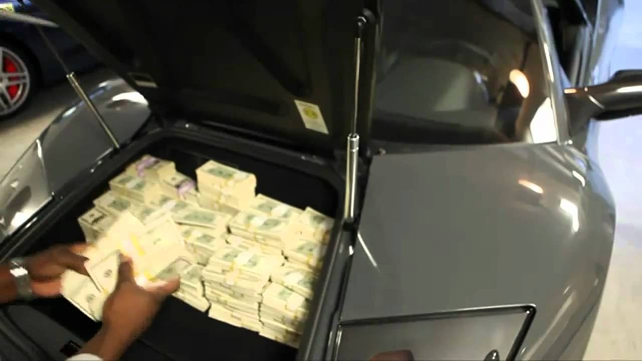 50 Cent Puts $2 Million Cash In A Lamborghini Murcielago! - YouTube