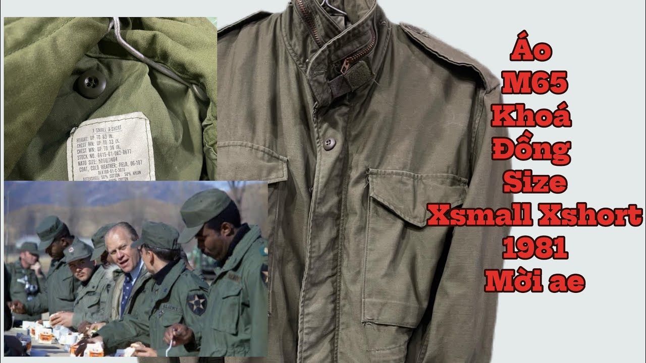 [14-8]Áo M65 size hiếm XSmall Xshort cho ae nhỏ ng muốn tìm 1 con áo đẹp giá rẻ để mặc mời ae ...