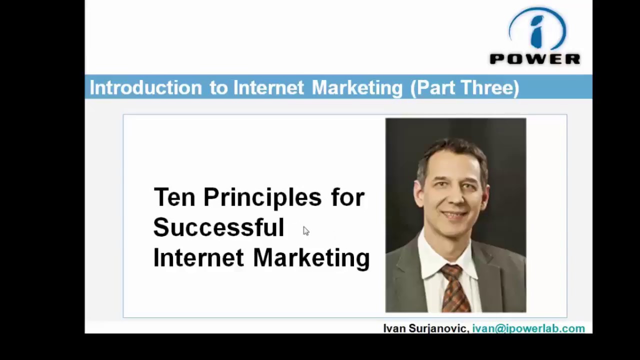 Lesson One: Introduction to Internet Marketing - Part III b (Key ...