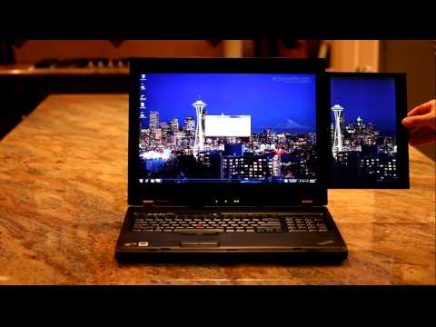 Lenovo W700ds Dual Display Demo