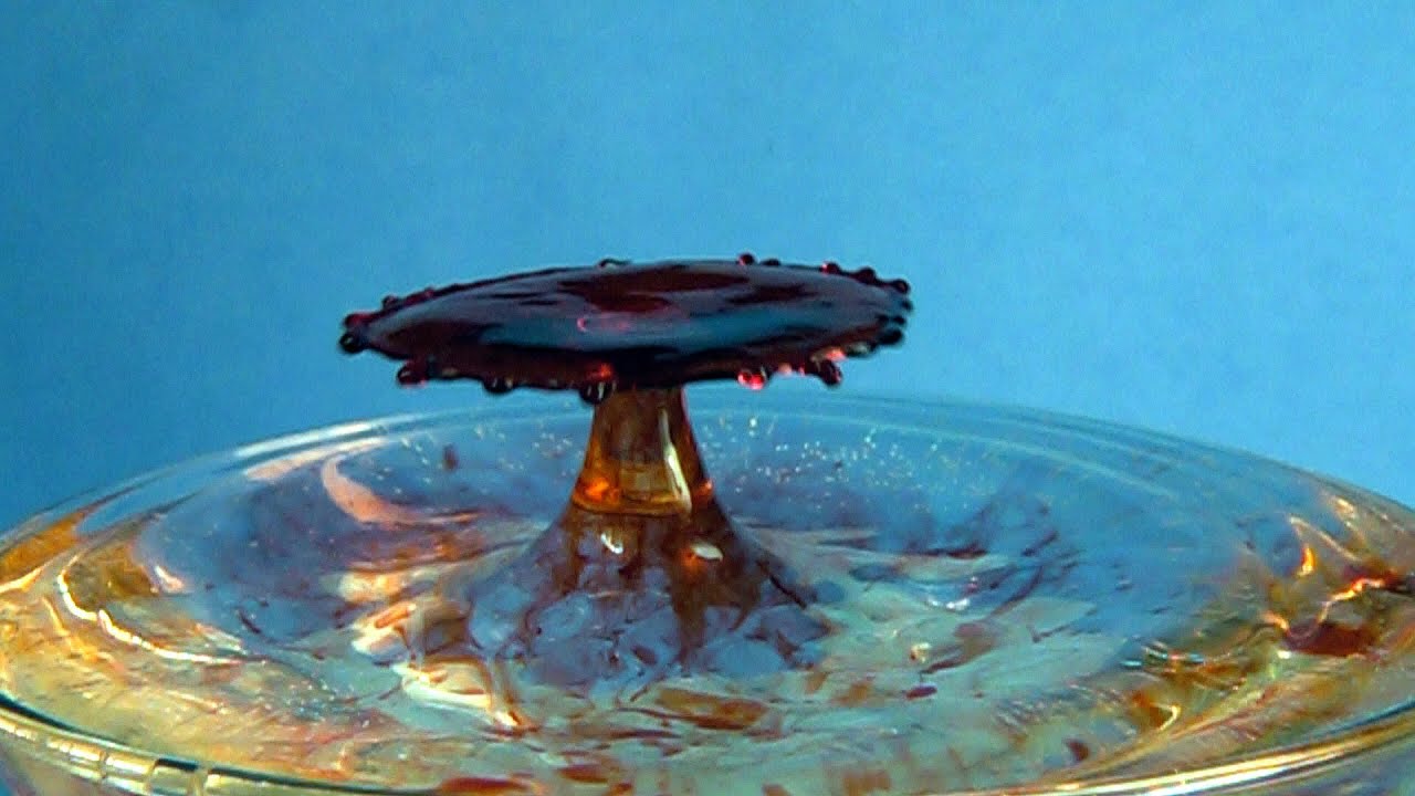 Slow Motion Water Drop Collisions You Can Really Examine. - YouTube