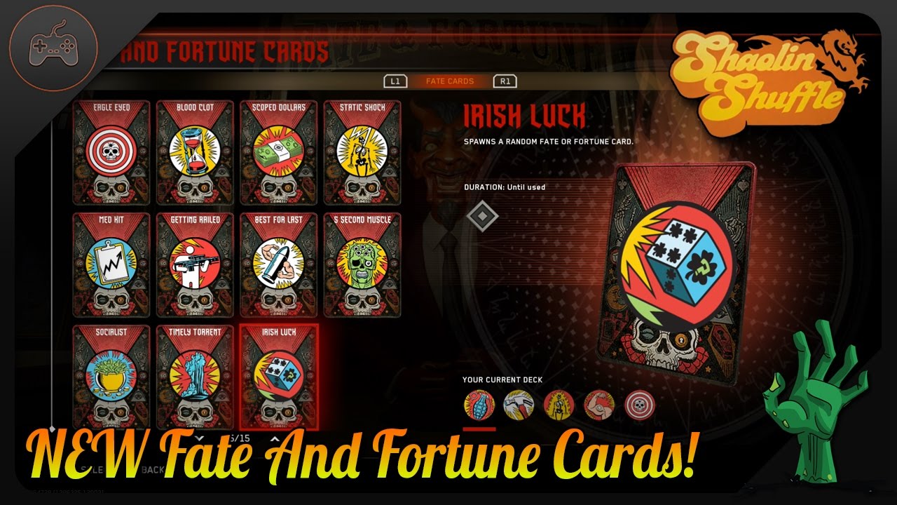 NEW Infinite Warfare Zombies DLC 2 Fate And Fortune Cards LIVE W/Facecam | Shaolin Shuffle ...