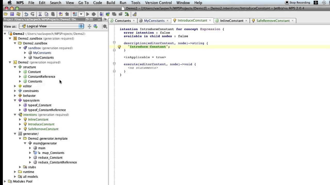 MPS basics - intentions and AST manipulation - YouTube