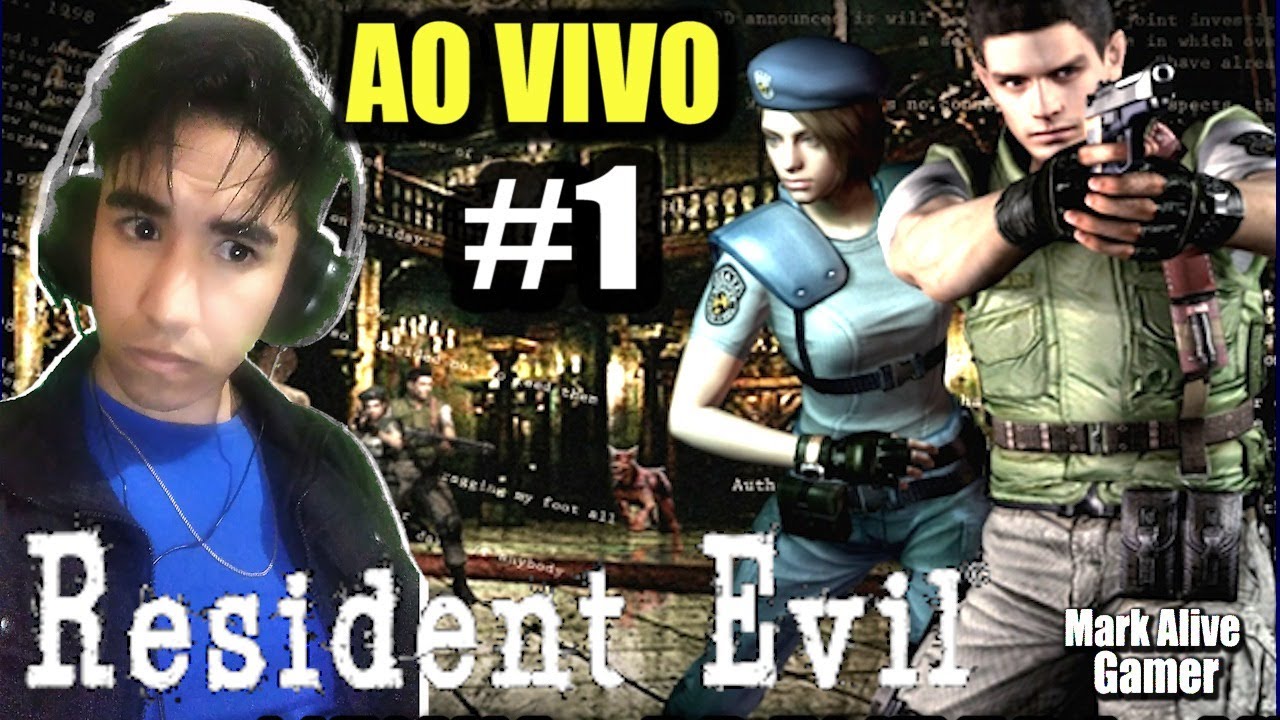 RESIDENT EVIL REMAKE - PARTE 1 (AO VIVO) DE VOLTA AO CLÁSSICO! ISSO QUE ...
