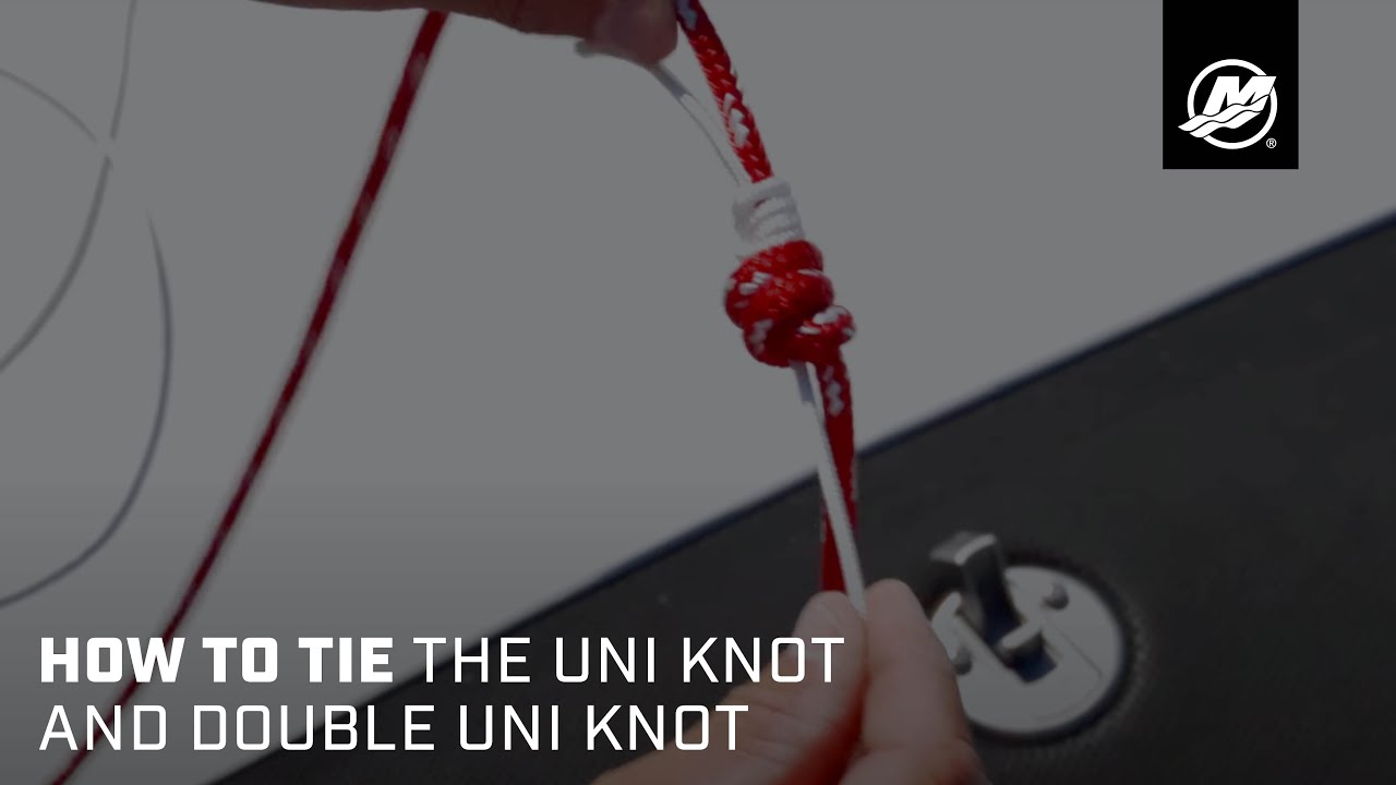 How to Tie the Uni Knot and Double Uni Knot - YouTube