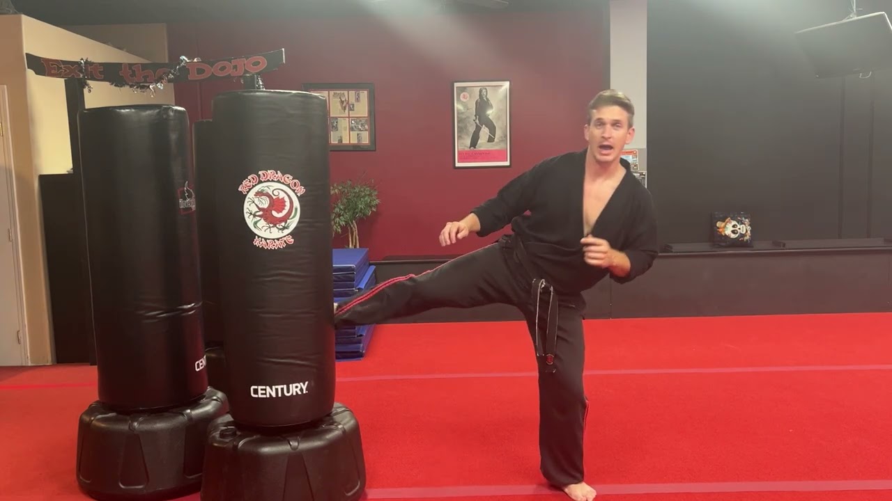 Flip kick, double roundhouse drill - YouTube
