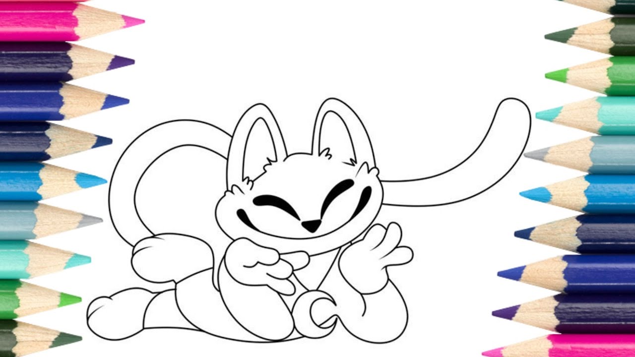 CatNap from Poppy Playtime - Coloring Page/Smiling Critters - YouTube