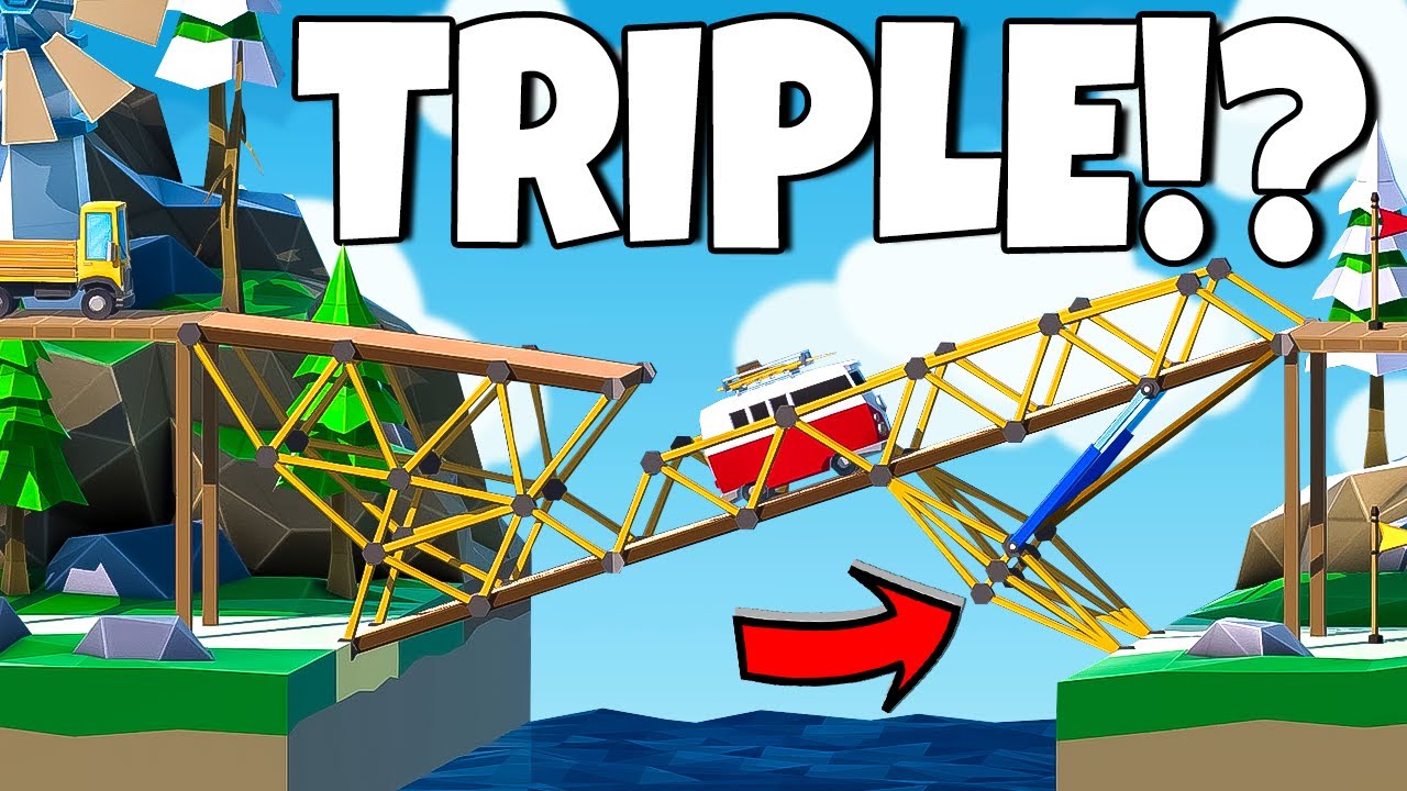The LEGENDARY TRIPLE MUSCLE returns in Poly Bridge 2! - YouTube