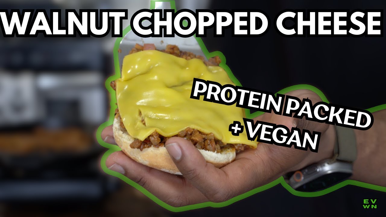 Ultimate Vegan Walnut Chopped Cheese Sandwich Recipe | Plant-Based ...