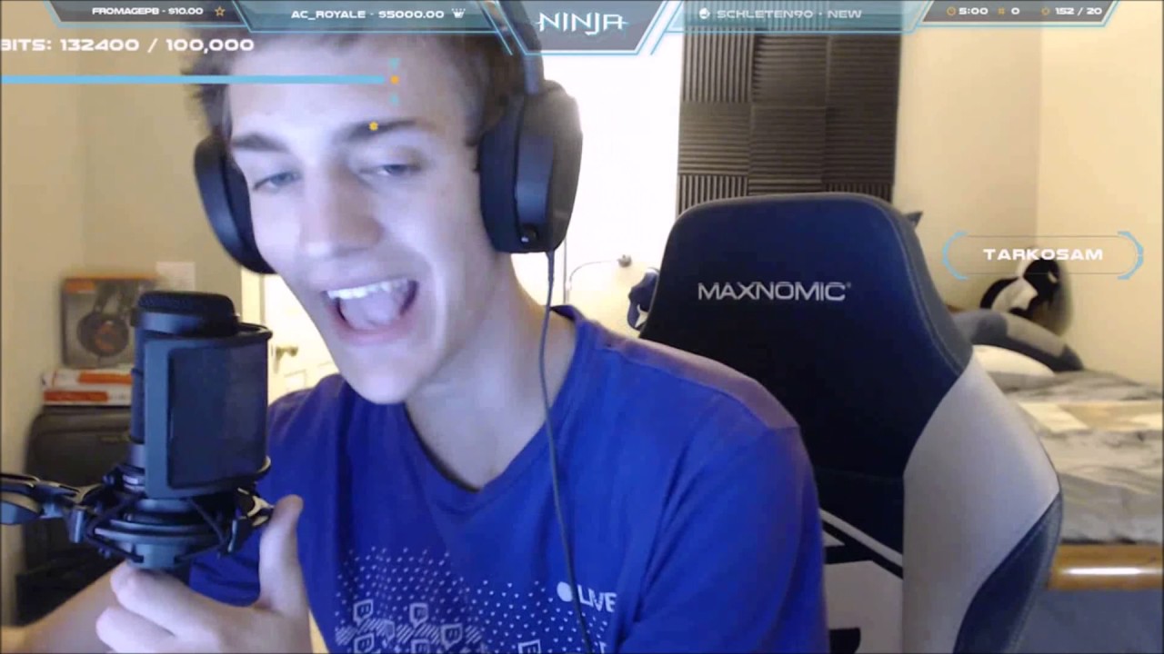 NINJA probably drunk singing 1000 miles - YouTube