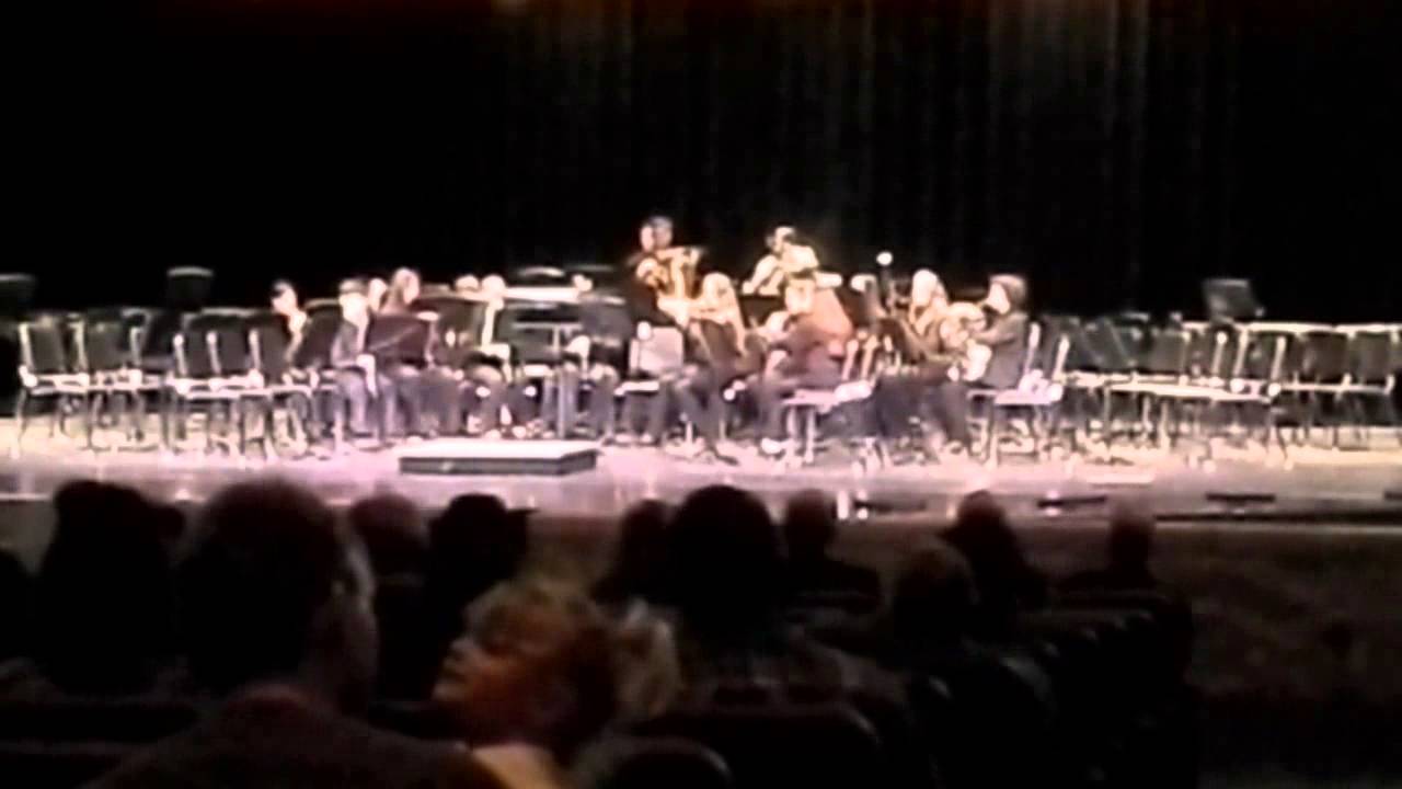 Barton MS Concert Band XMas 2014 The Spirit of St Nick - YouTube