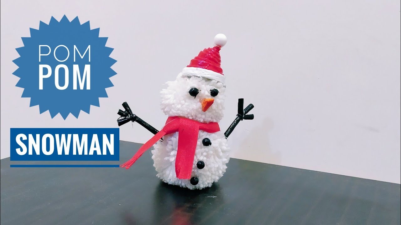 How to Make a Snowman with Wool | How to Make Snowman with wool - YouTube