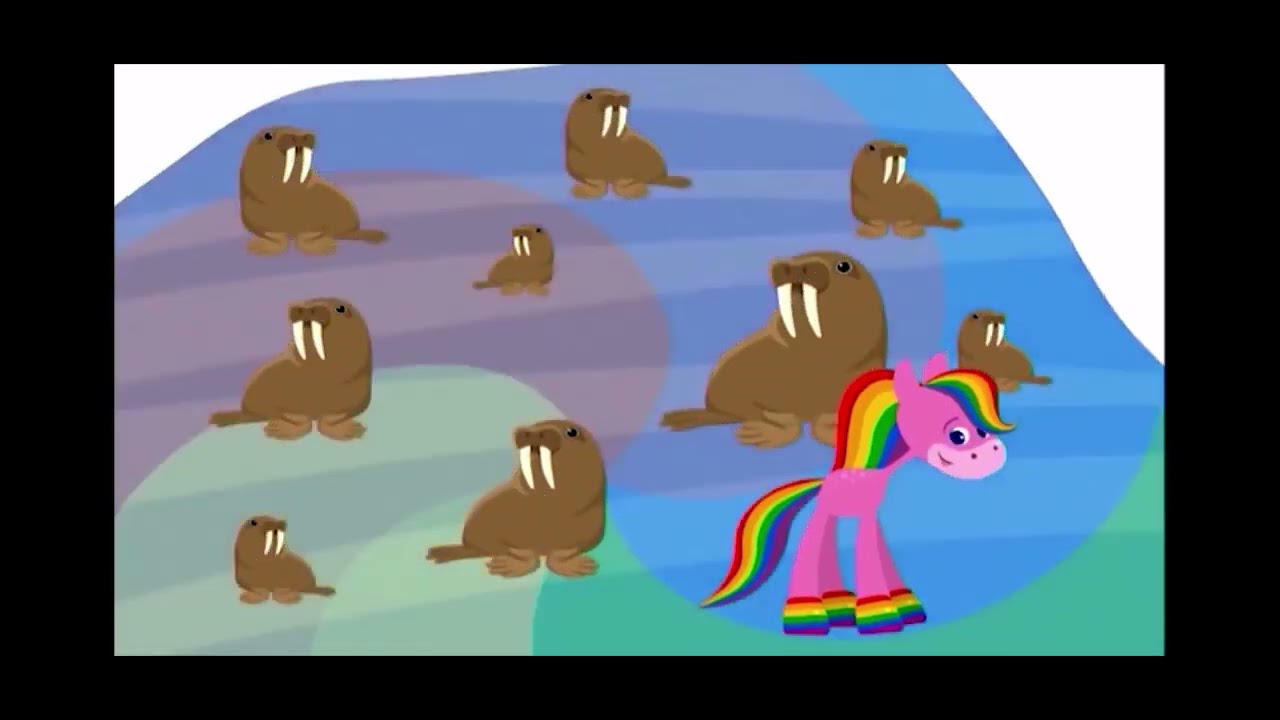 Rainbow horse EP104 walrus - YouTube