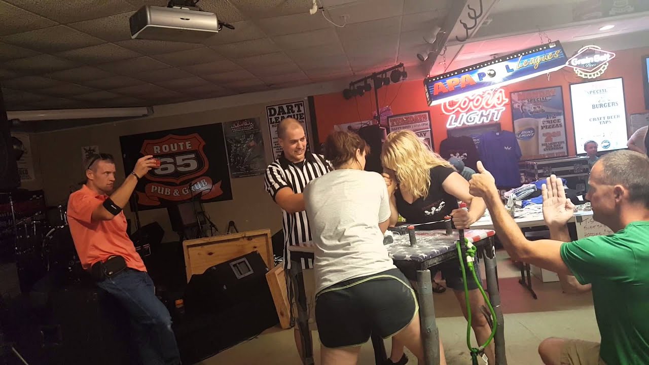 Brigitte Johnson Arm Wrestling - YouTube