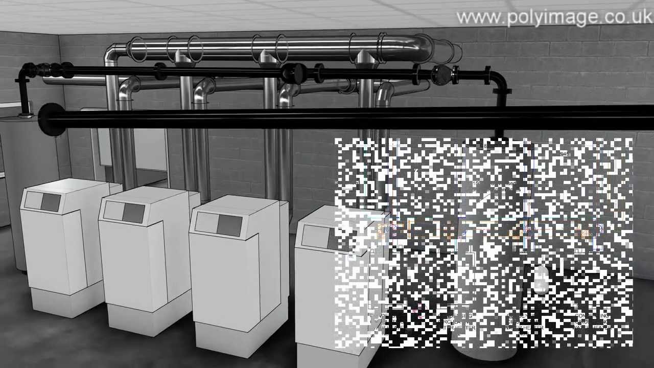 3D CAD Animation - Part 1 - HVAC Plant Room Design - Heating & Pipework ...