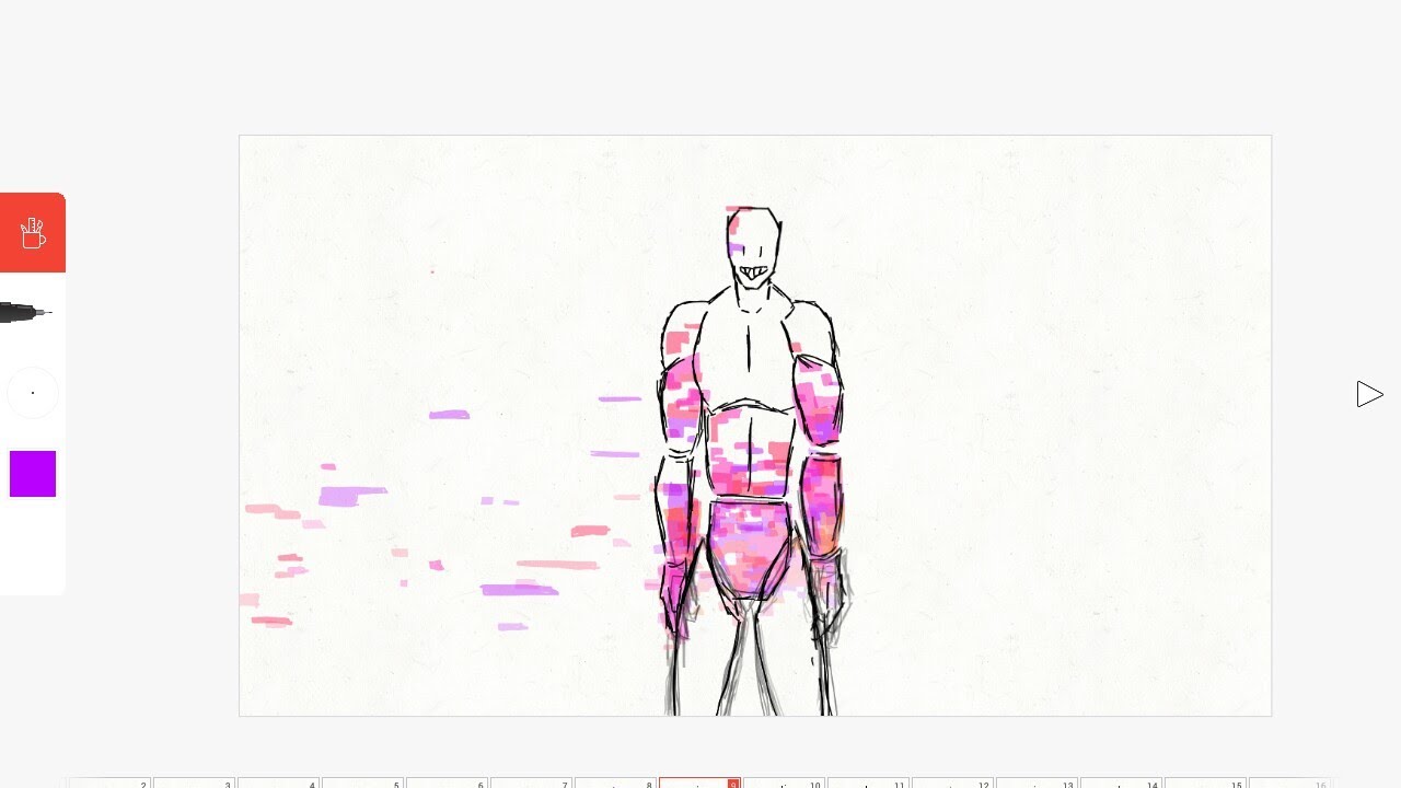 [Flipaclip] Pixel teleport sakuga practice - YouTube