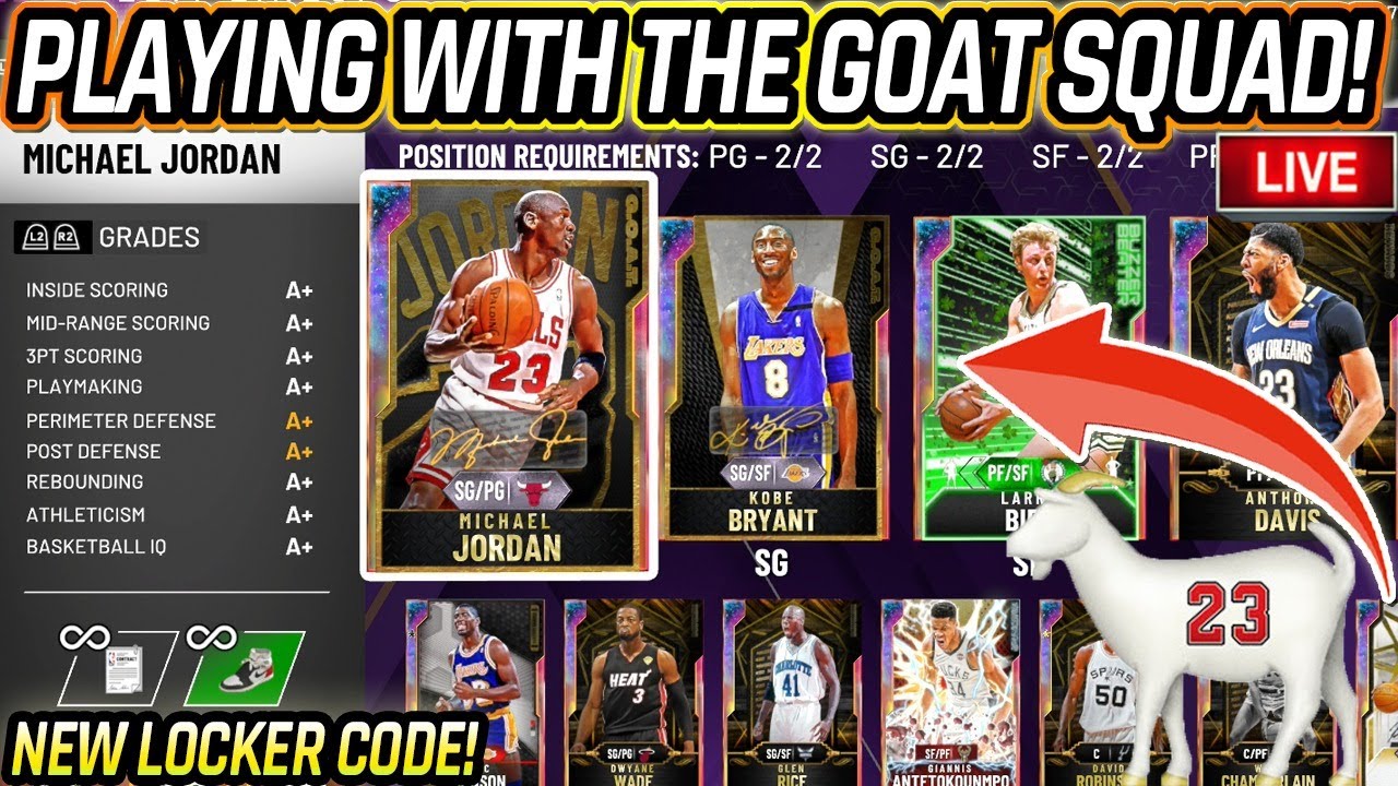 NBA 2K20 MYTEAM - TWO NEW LOCKER CODES! + GOAT MICHAEL JORDAN & GIANNIS ...