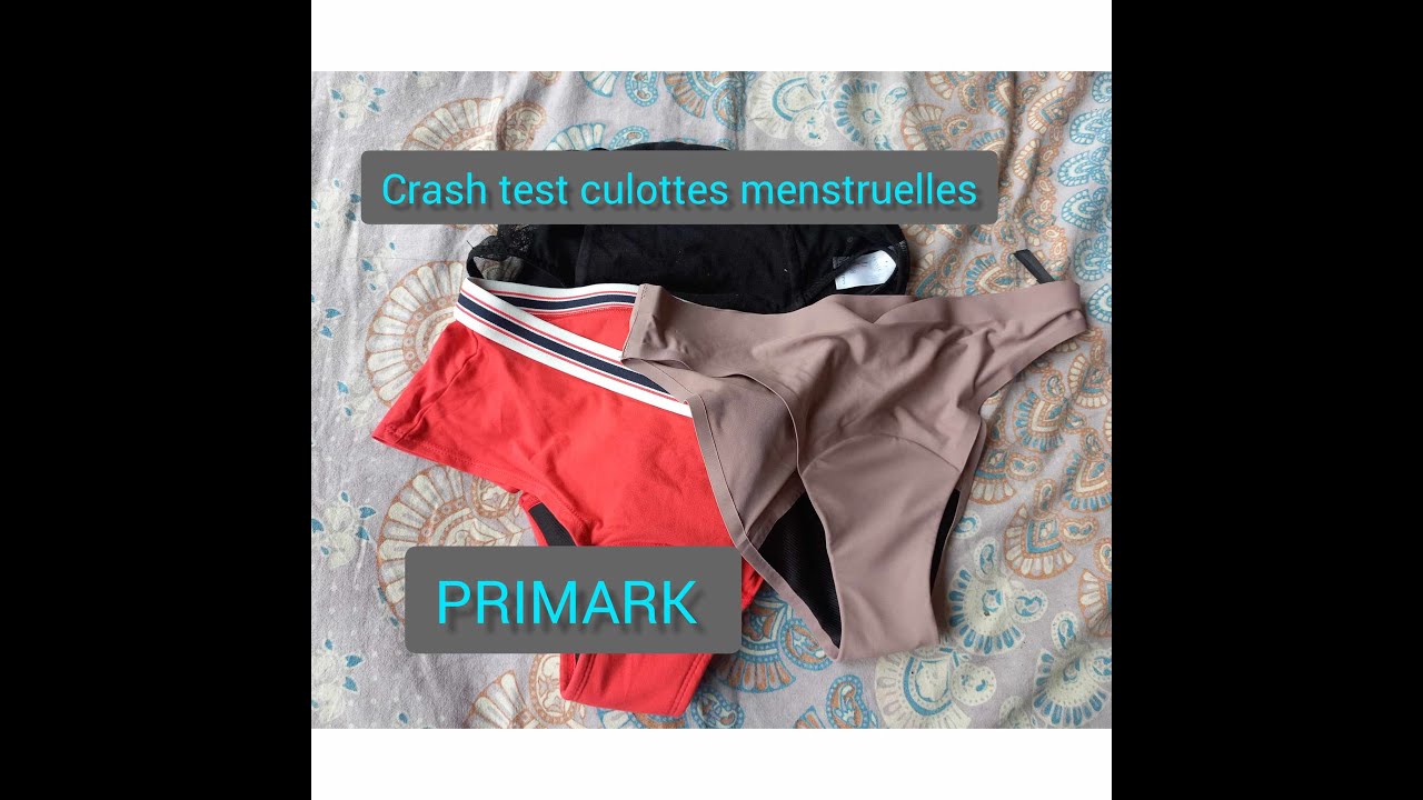 J'ai testé les culottes menstruelles de Primark - YouTube