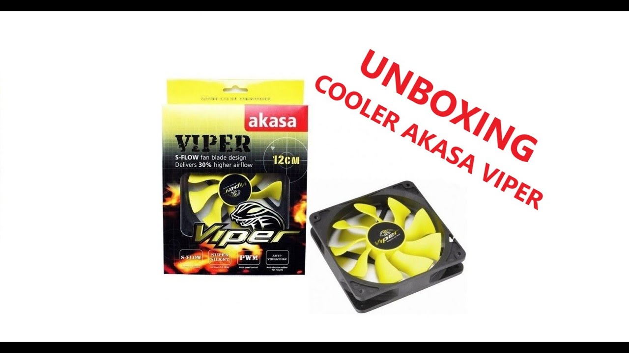 Unboxing do Cooler Akasa Viper e explicando algumas especificações ...