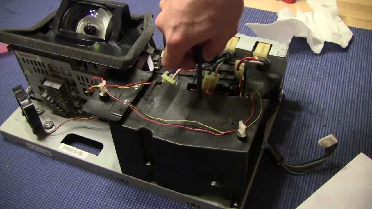 Samsung HL67A750A1F red DLP LED failure repair - YouTube