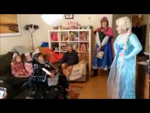 Elsa And Anna Birthday Party With Characters