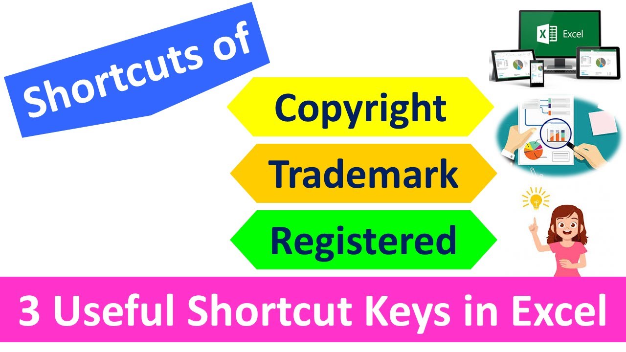 Shortcuts to Insert Copyright , Trademark & Registered Sign in Excel ...