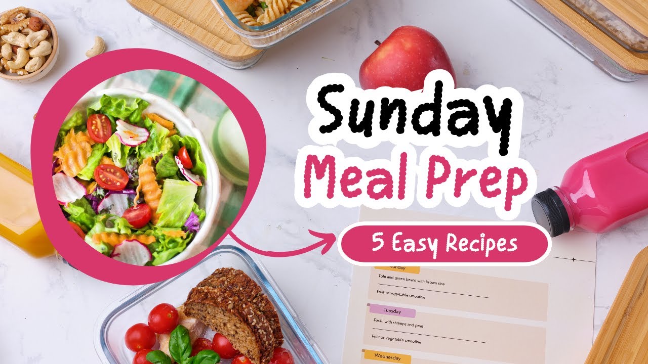5 Easy! Sunday Prep Ideas for a Healthy Week - YouTube