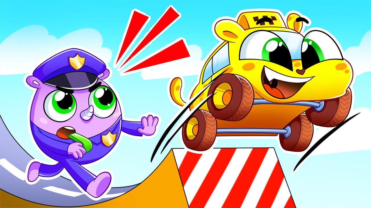 Baby Taxi Car Helps the Rescue Team + Ambulance Song || Baby Cars Kids ...