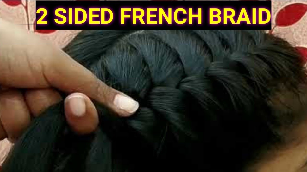 Easy to learn 2 Sided French braid - YouTube