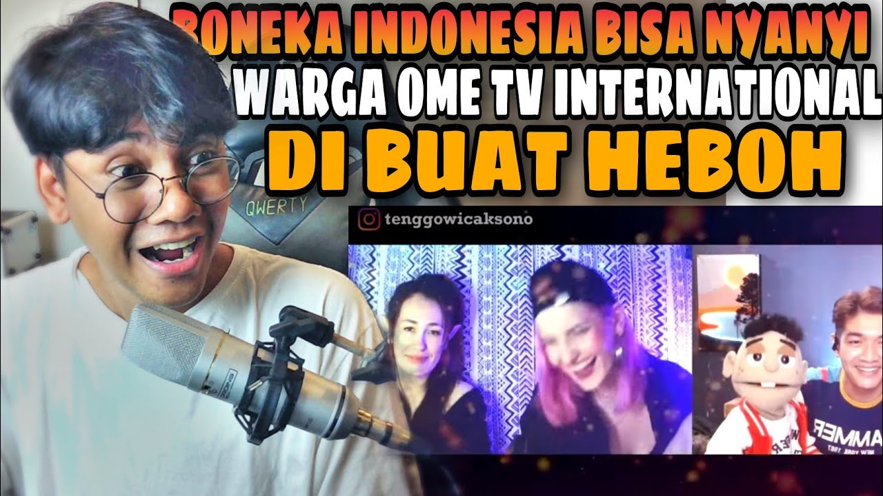 BONEKA INDONESIA BISA NYANYI⁉️WARGA OME TV INTERNATIONAL DI BUAT JADI ...