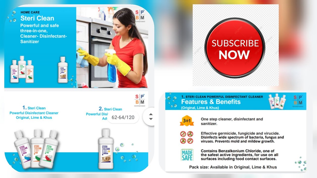 Home care | STERICLEAN | Powerful and safe | 3 in 1 | cleaner ...