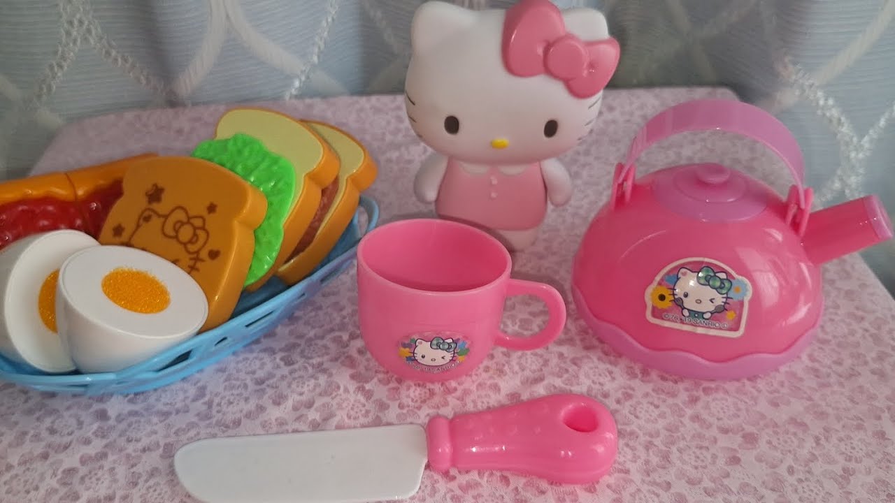 3 Minutes Satisfying Video with Unboxing Hello Kitty Sanrio Morning Set ...