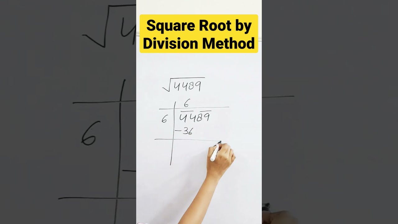 Square Root Division Method shorts YouTube Square Root Division Method shorts YouTube