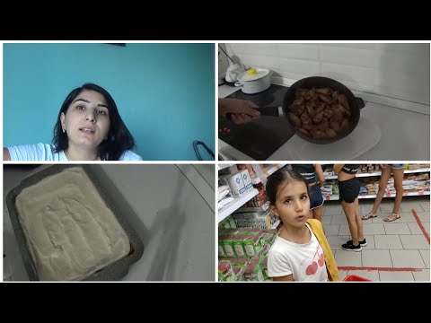 ÇOX ESEB HEYECAN KEÇIRDIM. PLANSIZ GELEN QONAQ. YARIM SAATDA BIŞEN TORT. #VLOG