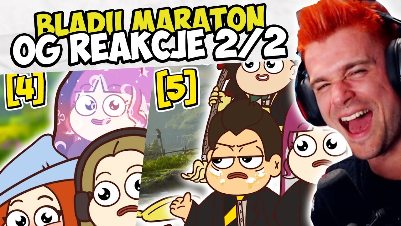 BLADII MARATON REAKCJI na ODC 4-5 Polski Hogwart - YouTube