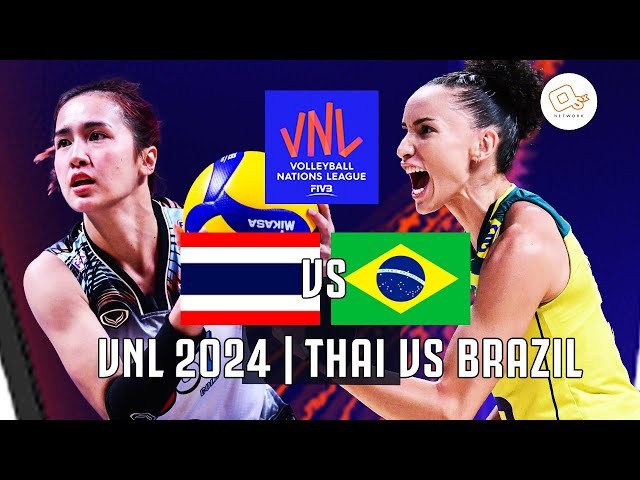 🔴 LIVE VOLLEYBALL : พากย์สด!! วอลเลย์บอลหญิงทีมชาติไทย 0-3 บราซิล #vnl2024 | 2-6-67